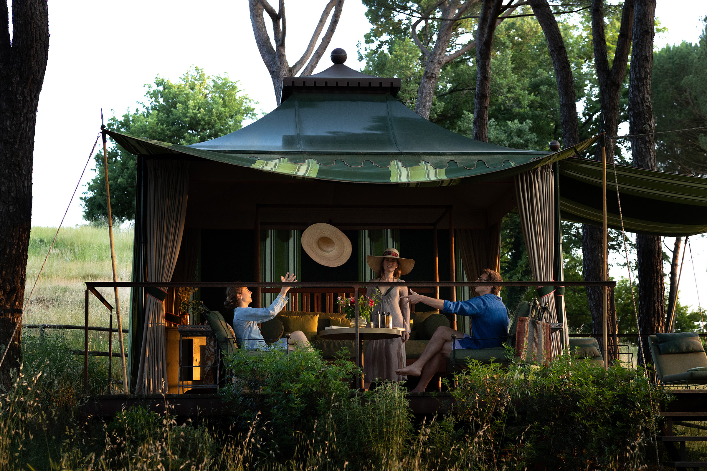 Tent by the pool | Reschio